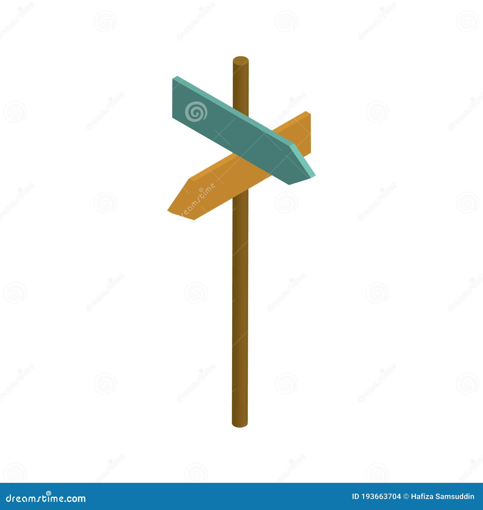Directional Signpost. Vector Illustration Decorative Design Stock ...