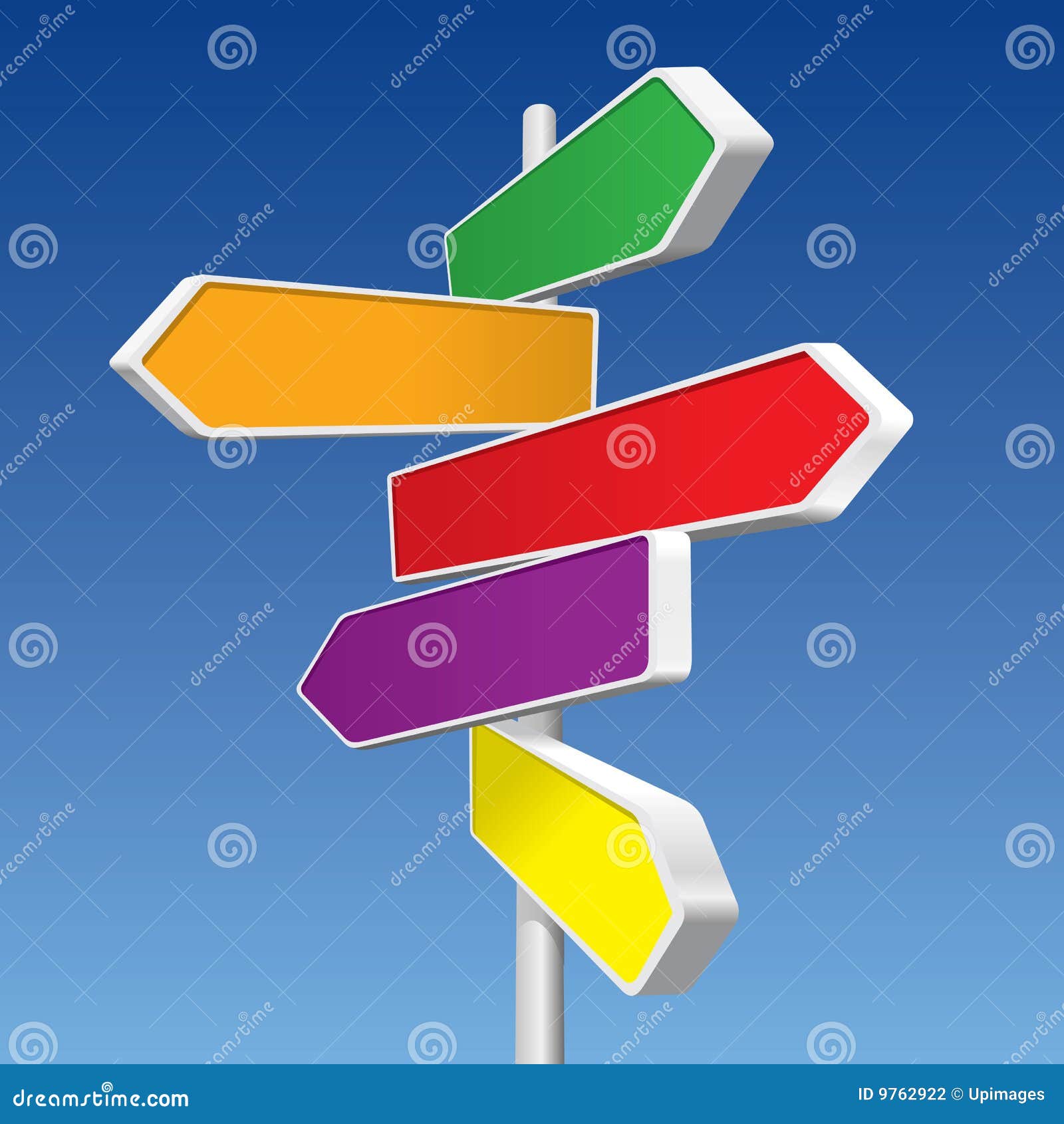 Directional Signs stock vector. Illustration of change - 9762922