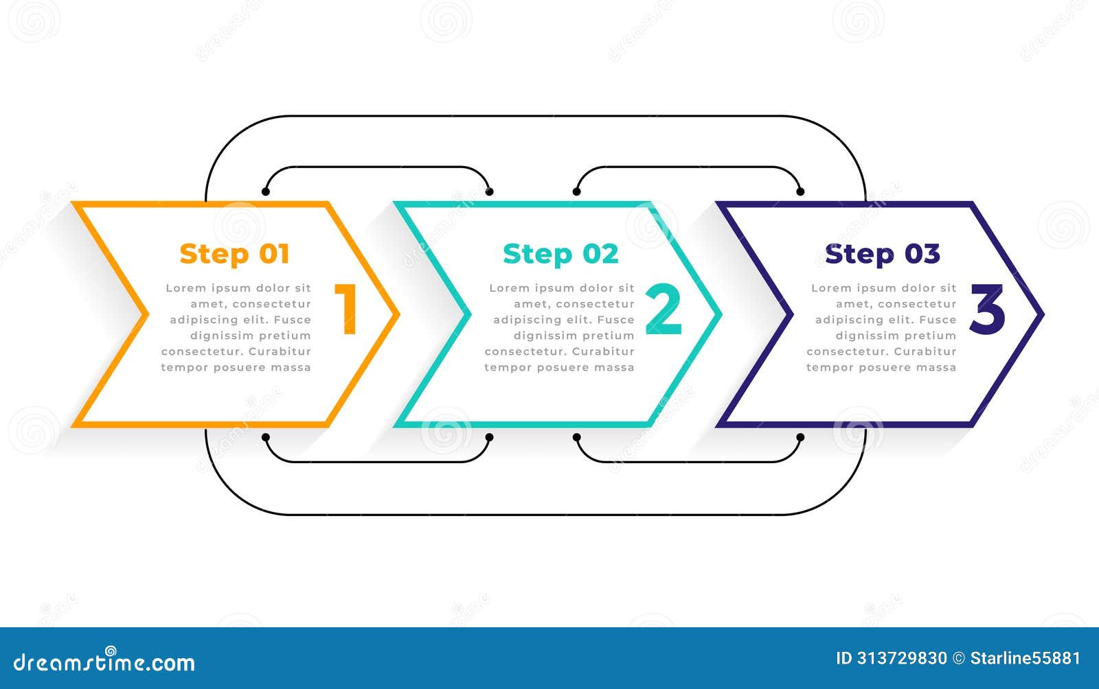 Directional 3 Three Steps Modern Infographic Template Stock Vector ... Directional 3 Three Steps Modern Infographic Template Stock Vector ...