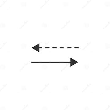 Directional Two Opposite Directions Stretch Arrows Icon with Shadow ...