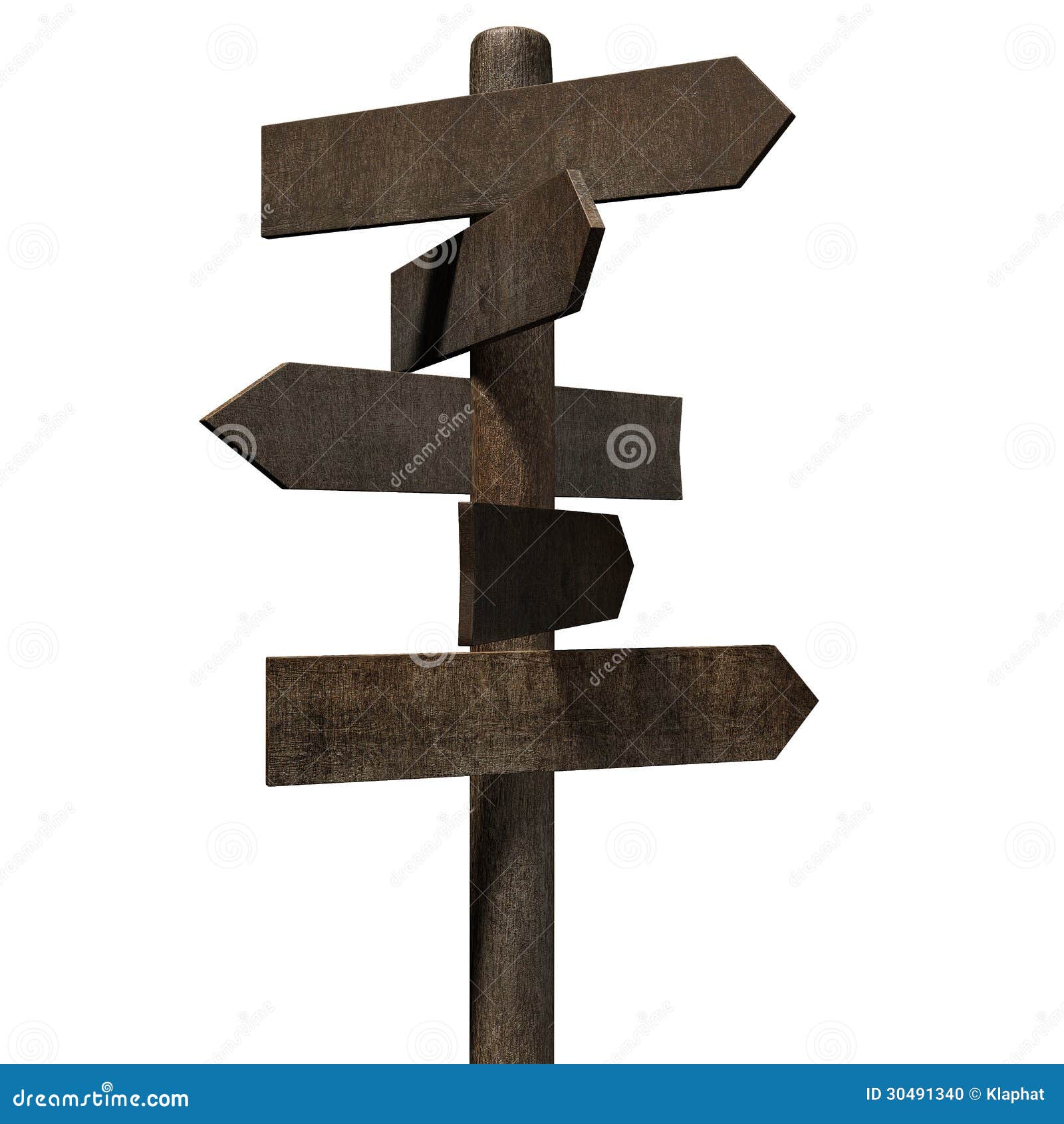 Wooden Directional Sign