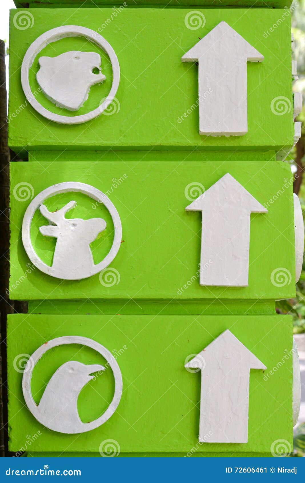 Directional zoo sign stock image. Image of icon, symbol - 72606461