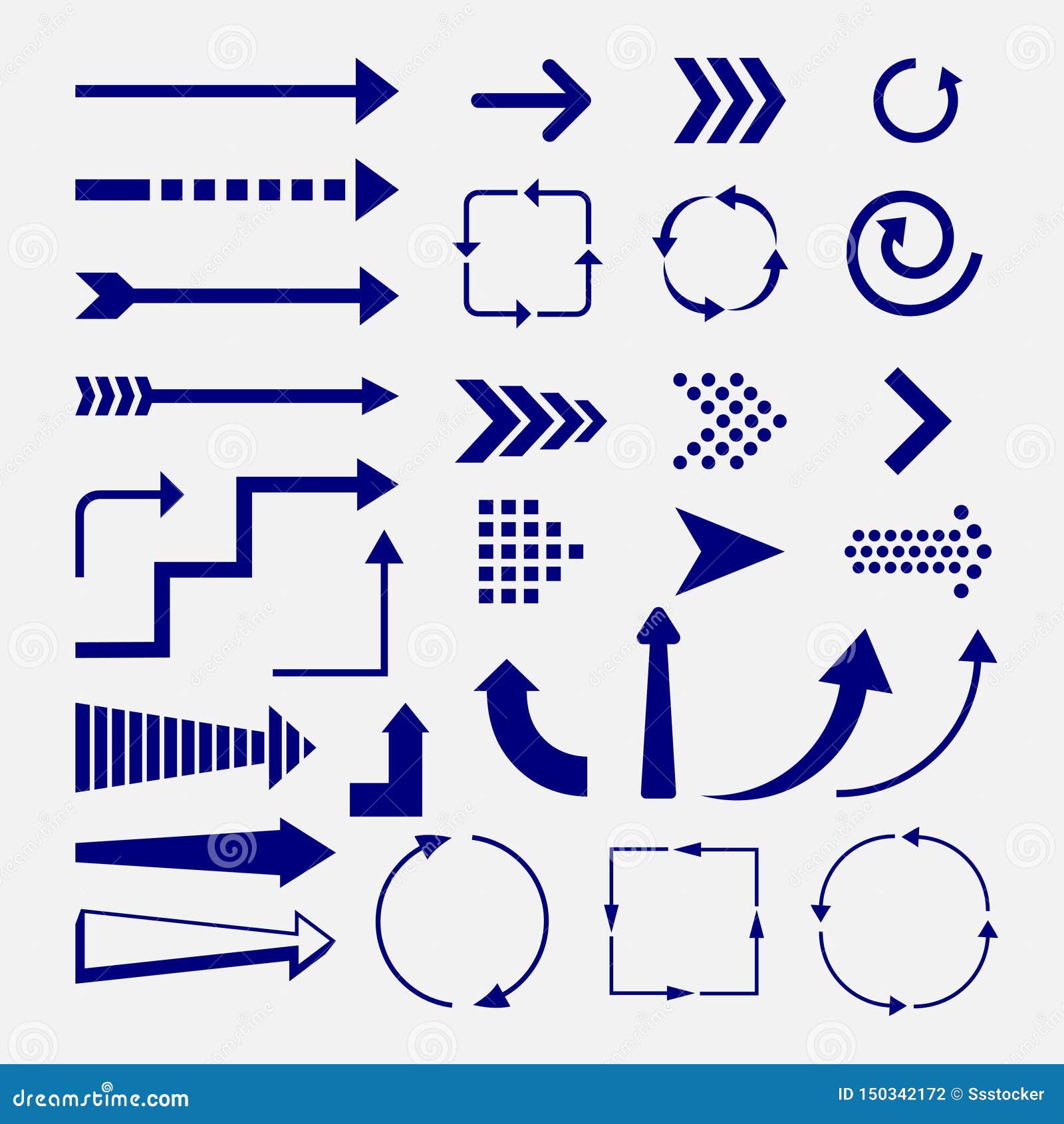 Directions and Arrows Signs Stock Vector - Illustration of direction ...