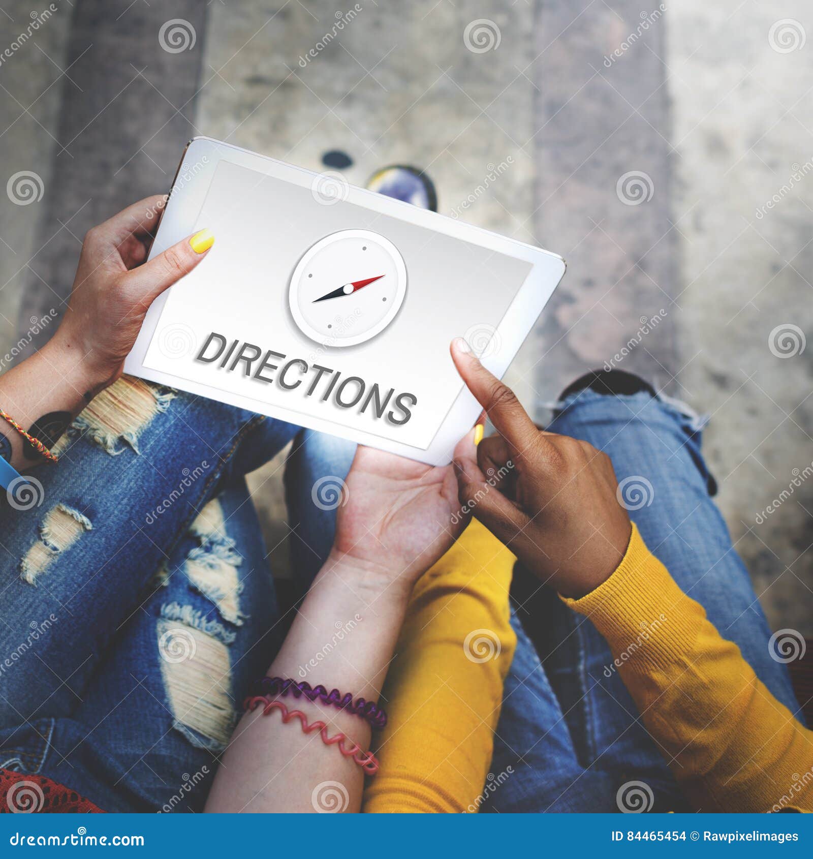 Directions Destination Location GPS Map Concept Stock Photo - Image of ...