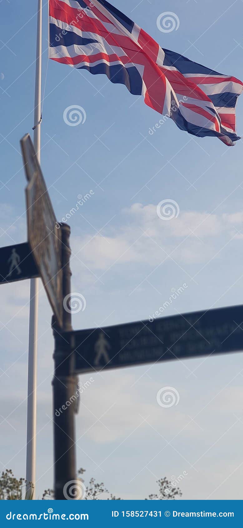 Directions stock image. Image of england, abstract, flag - 158527431