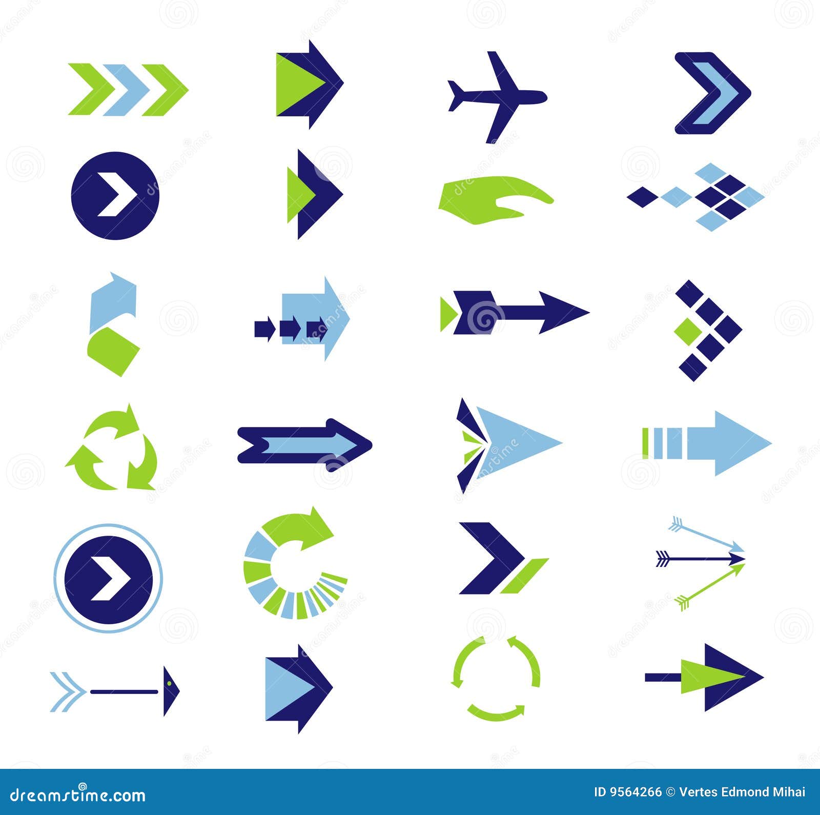 Directions Icons vector stock vector. Illustration of graphic - 9564266