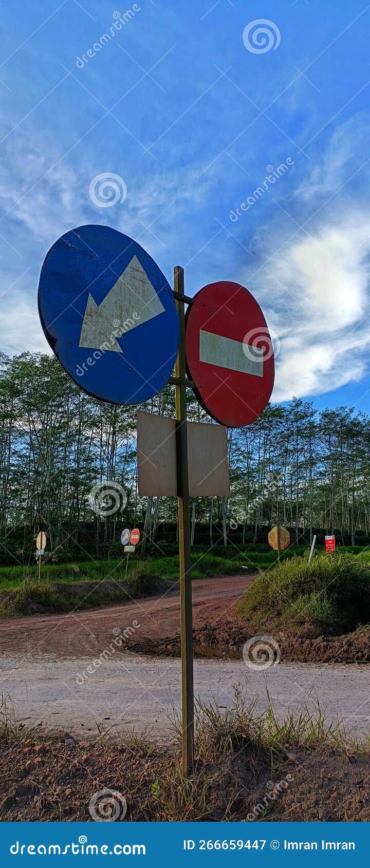 Directions in the Mining Area Stock Image - Image of area, branch ...