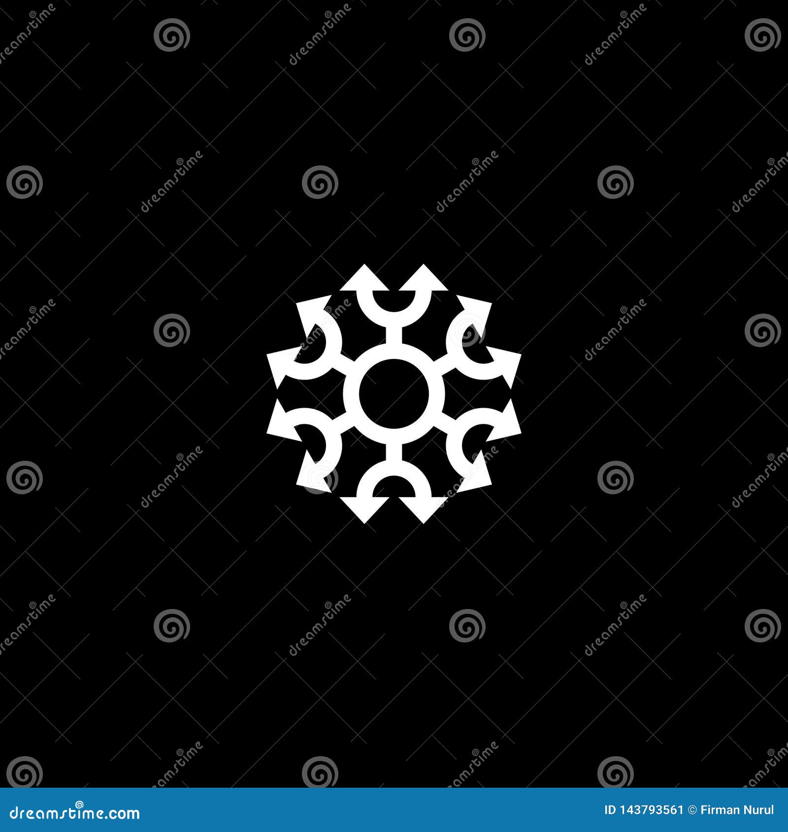 Directions Multiples Logo Template Vector Illustration de Vecteur ...