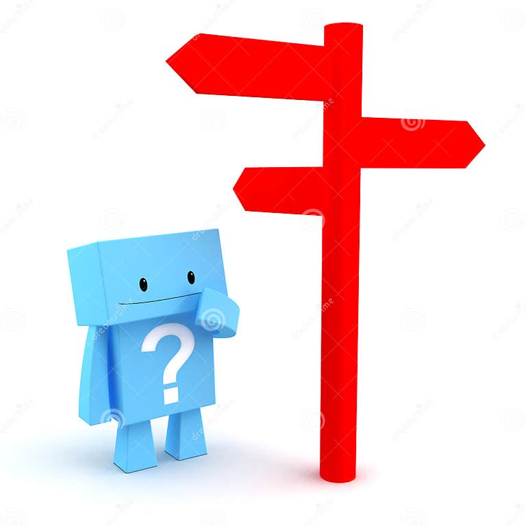 Directions post stock illustration. Illustration of guide - 14757339