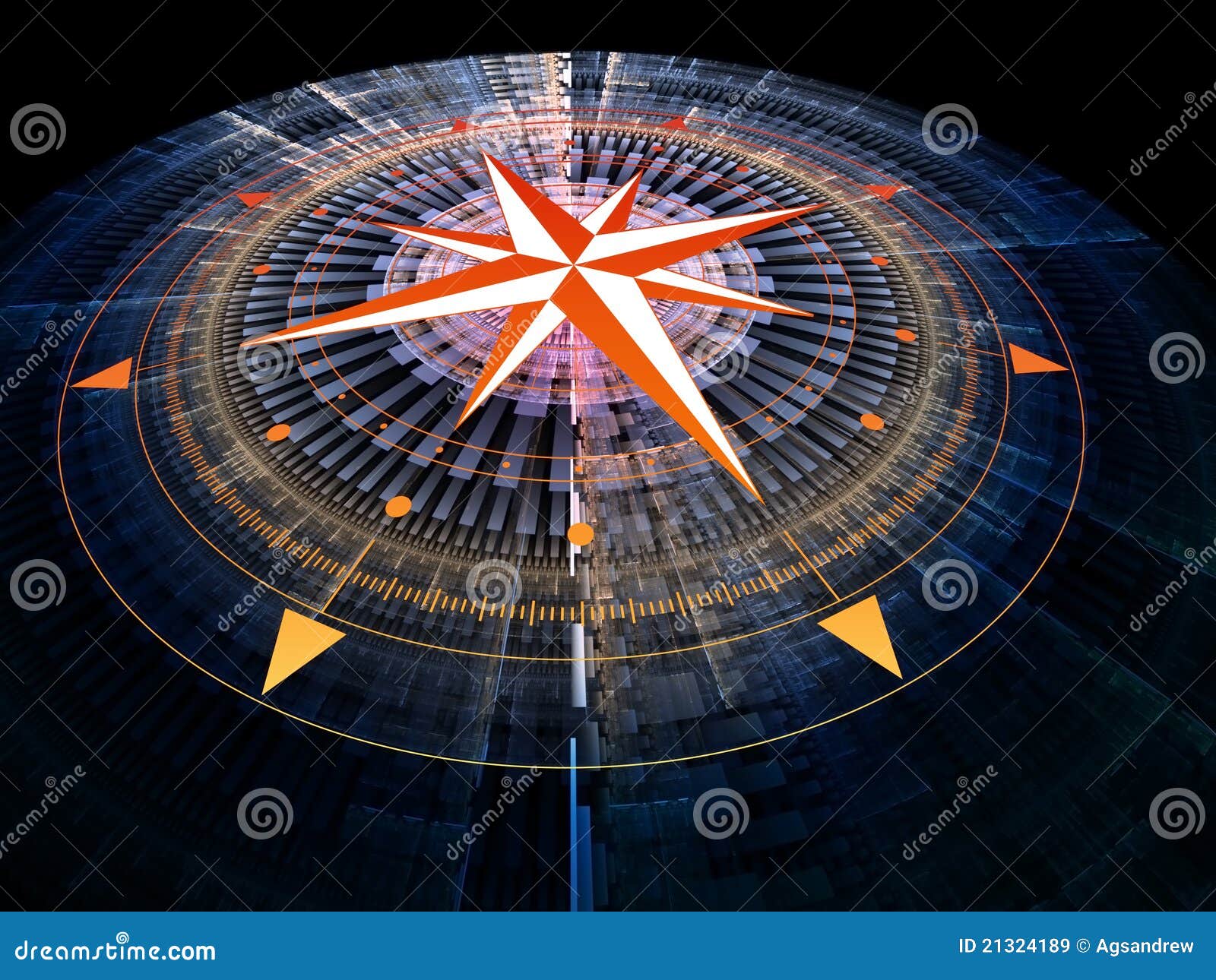 Directions of Technology stock illustration. Illustration of circle ...