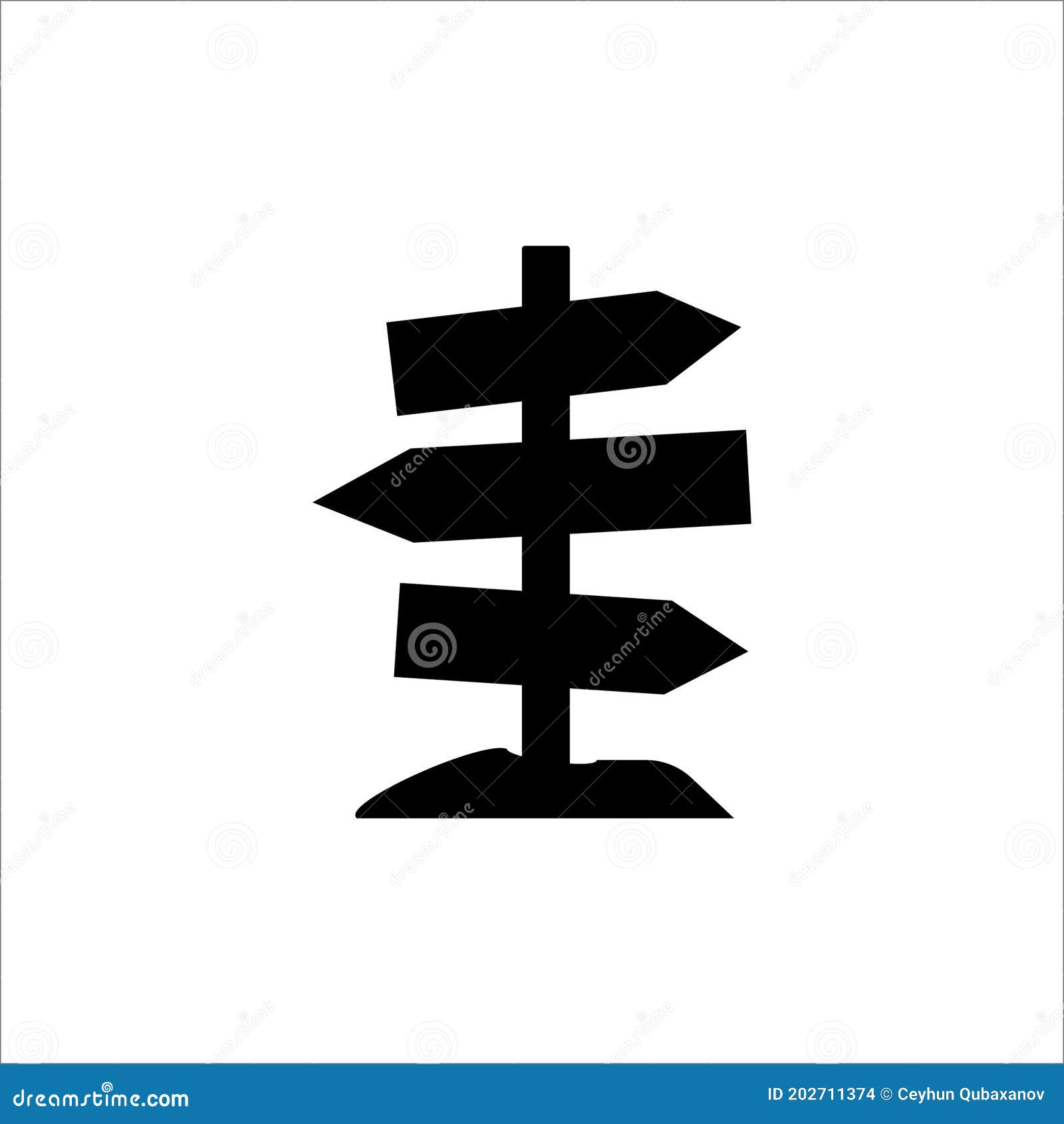 3 Directions Vector Cinema Pointer Icon Stock Vector - Illustration of ...