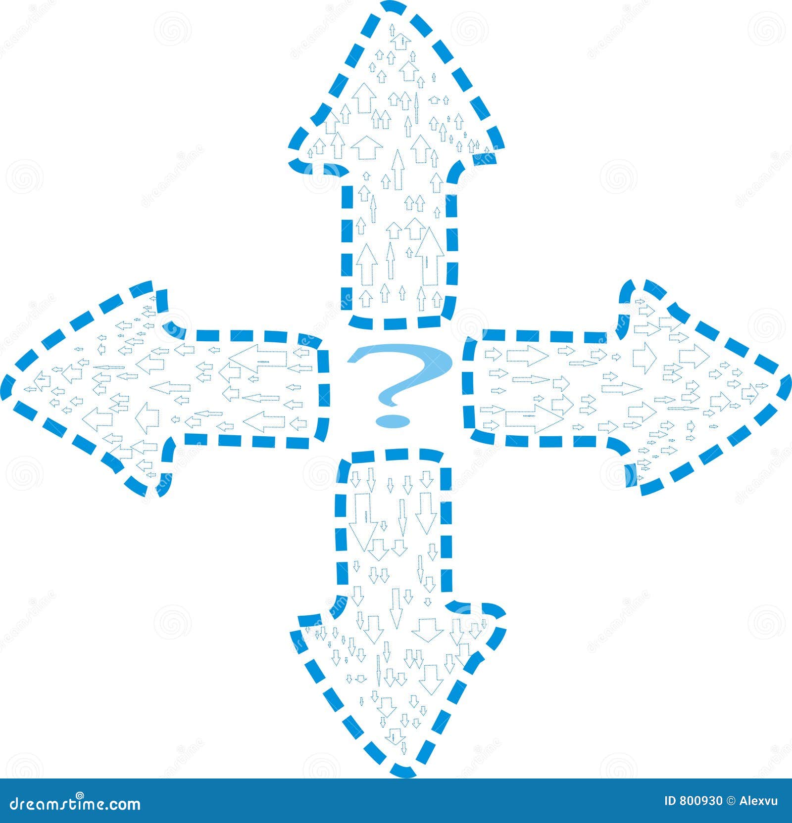 Directions, which way? stock illustration. Illustration of road - 800930