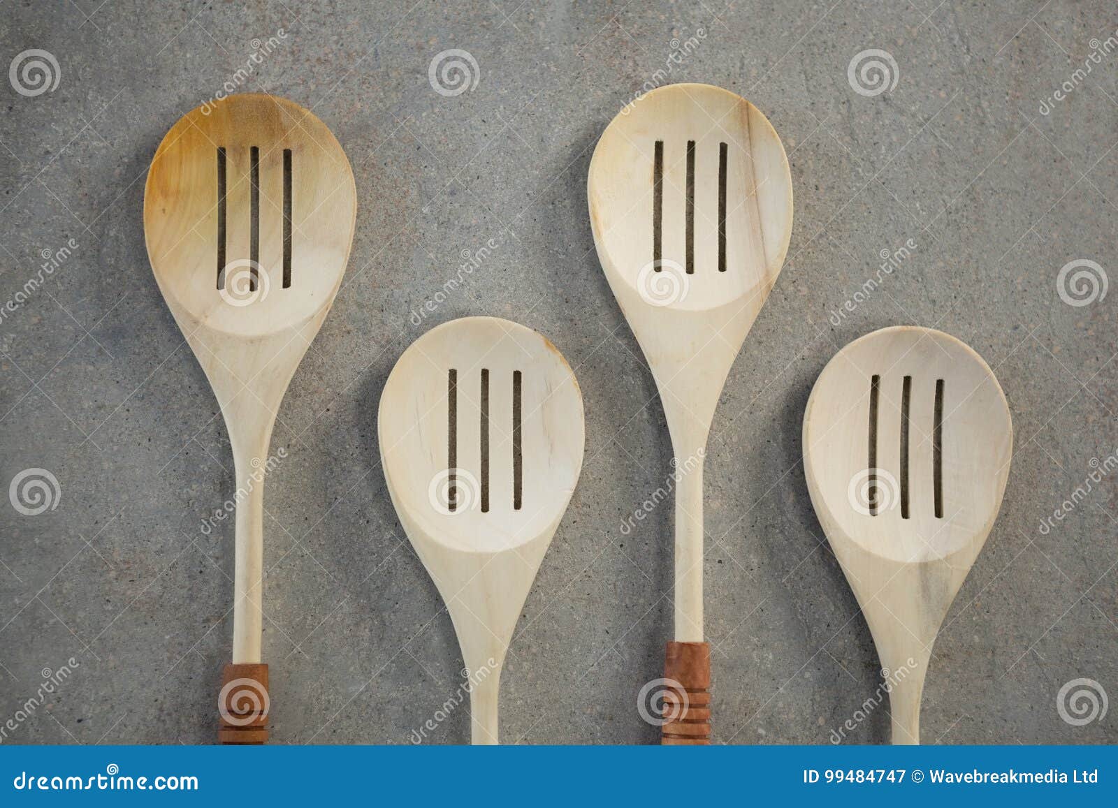 Directly Above Shot of Spatulas Arranged Side by Side Stock Image ...