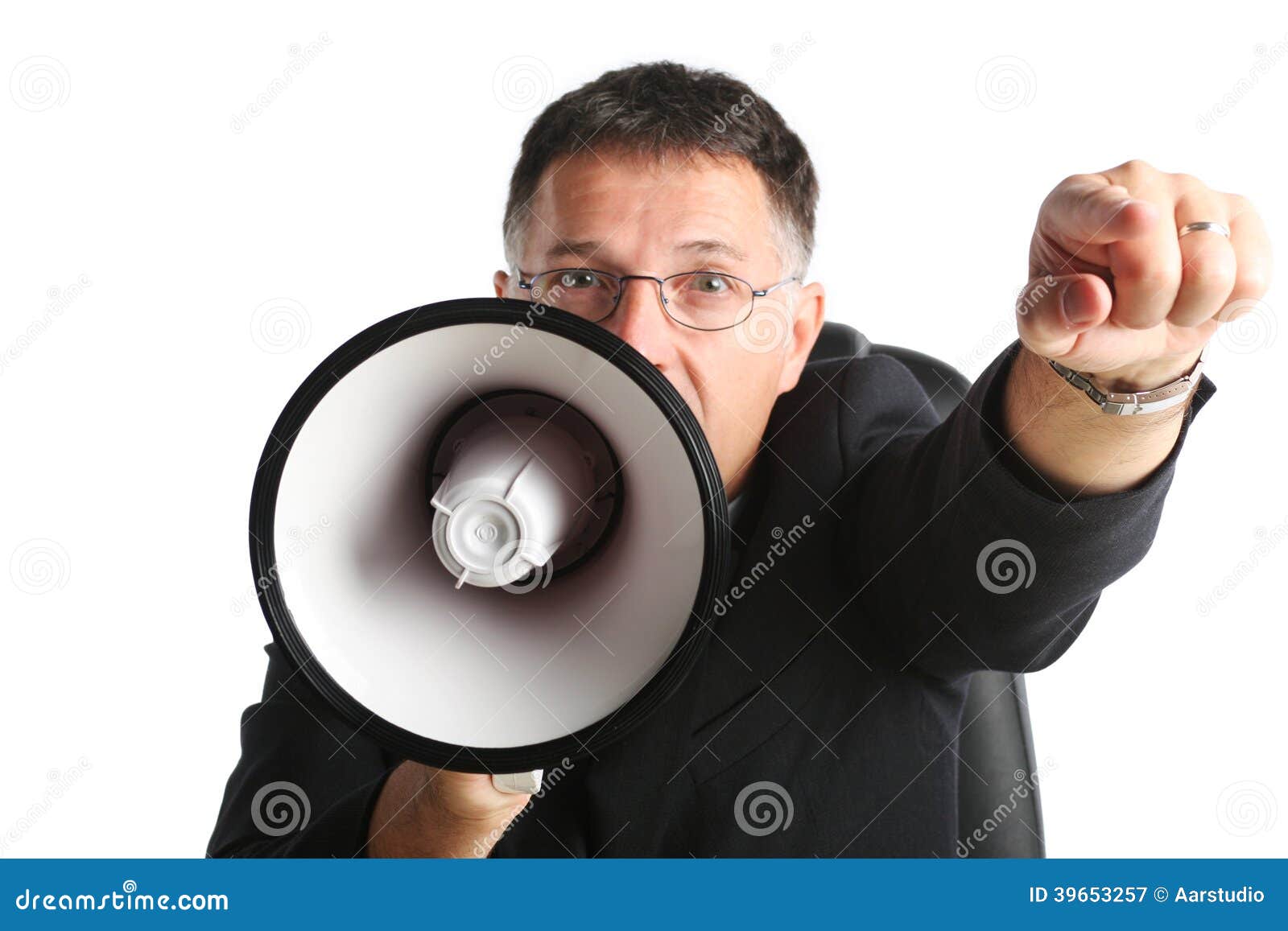 Director Acting As a Dictator Stock Image - Image of determined ...