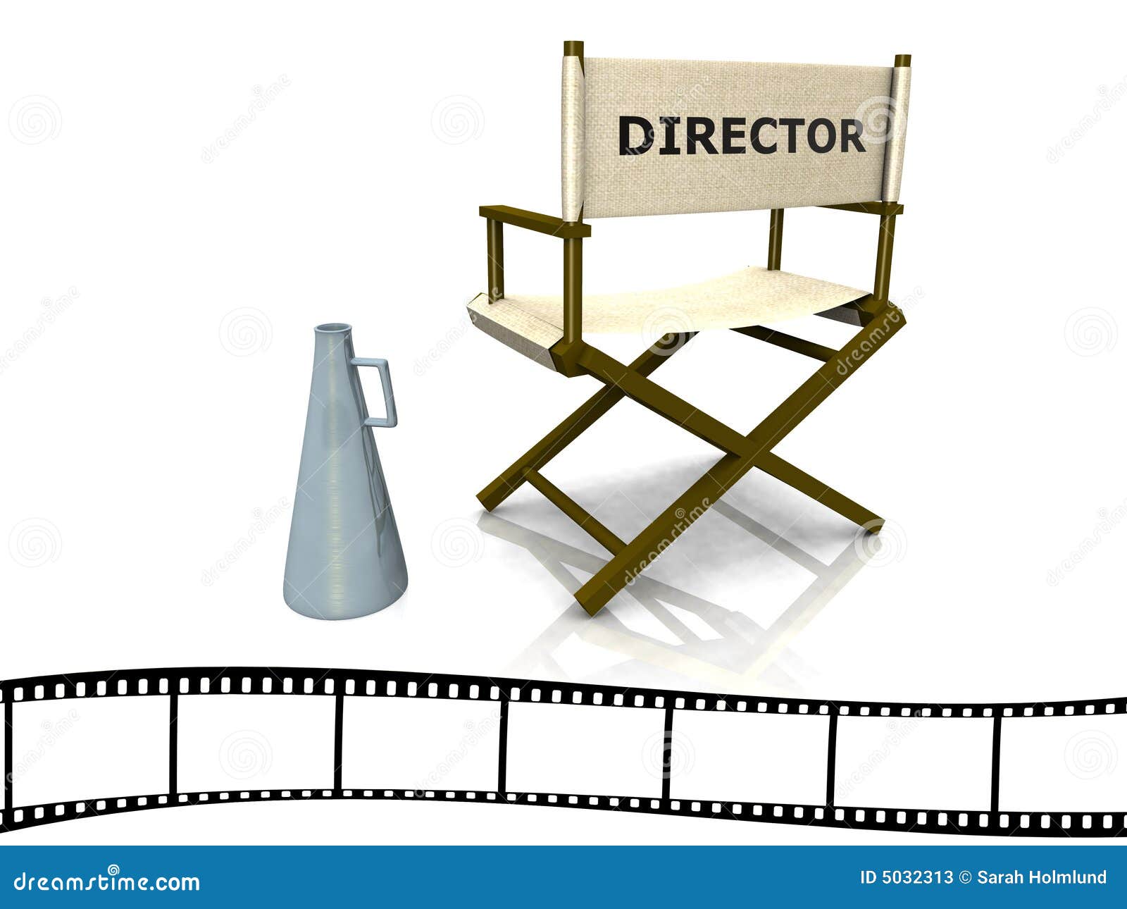 Director chair stock illustration. Illustration of chair - 5032313