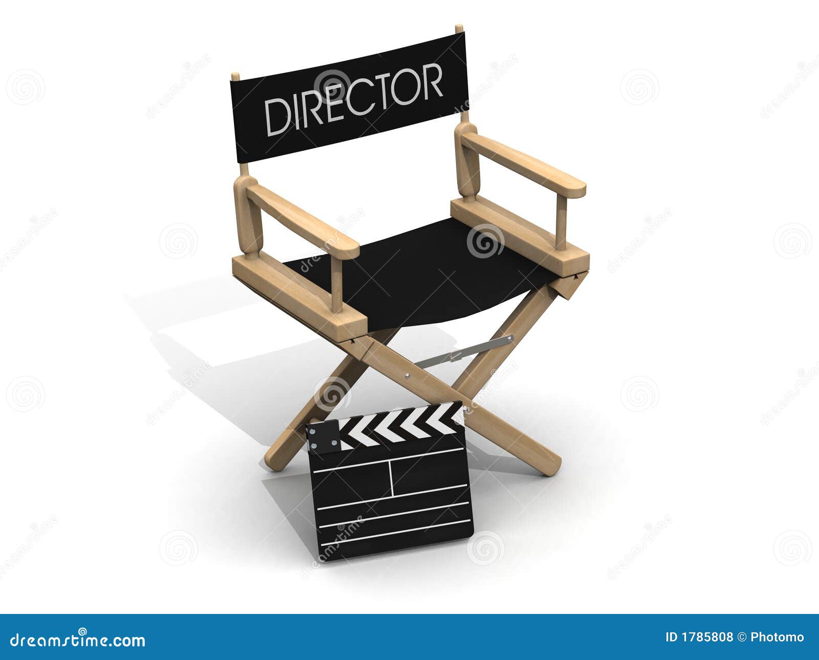 Director Chair Icon In Comic Style. Producer Seat Cartoon Vector ...