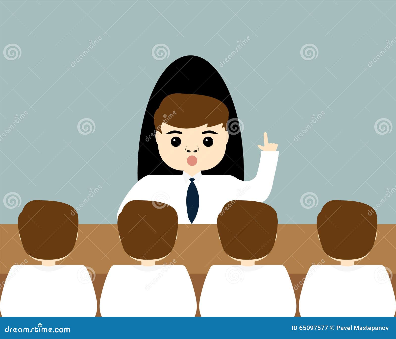 Director Gives Instructions To His Subordinates in the Office Stock ...