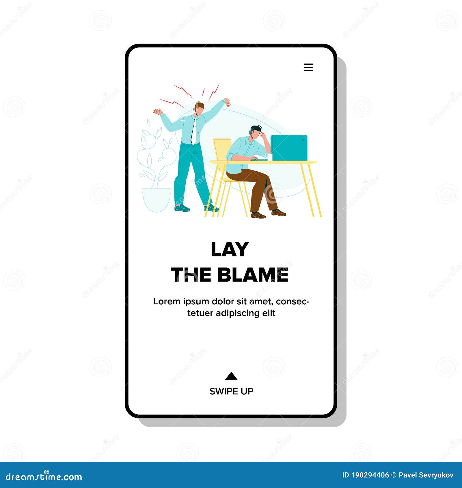 Employee Blame By Boss Get Fired Finger Pointing Blaming Vector ... Employee Blame By Boss Get Fired Finger Pointing Blaming Vector ...