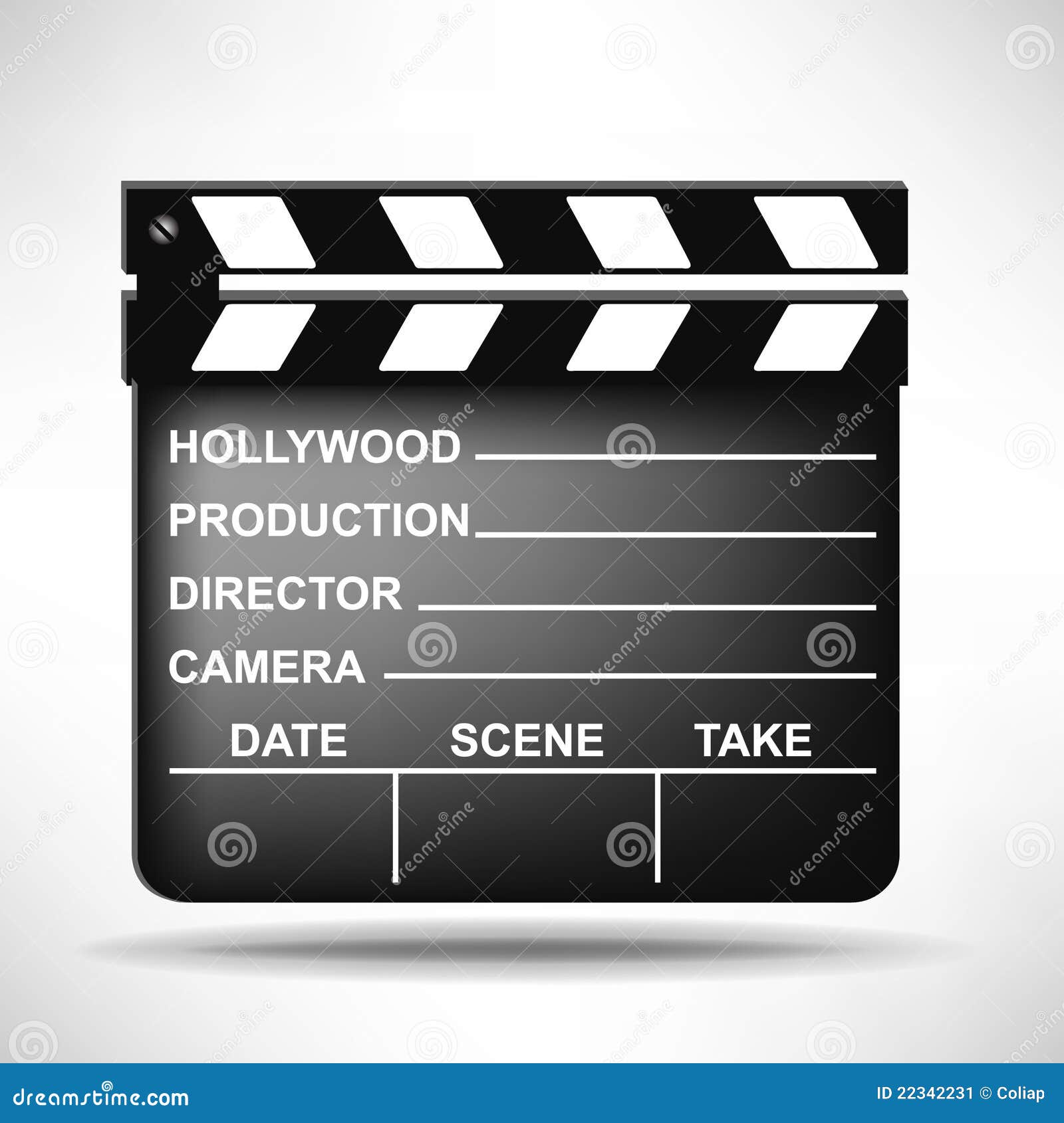 Director movie clapper stock vector. Illustration of icon - 22342231