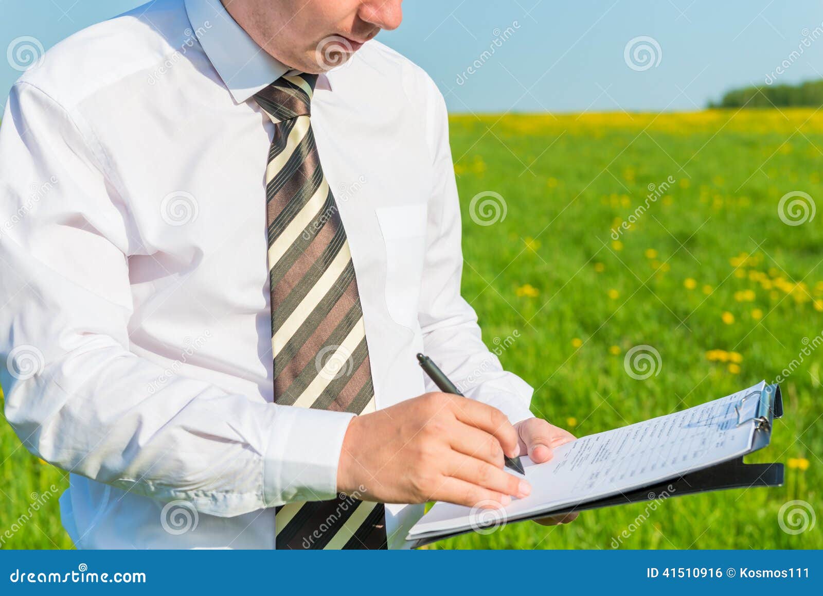Director Puts His Signature on Documents Stock Photo - Image of ...