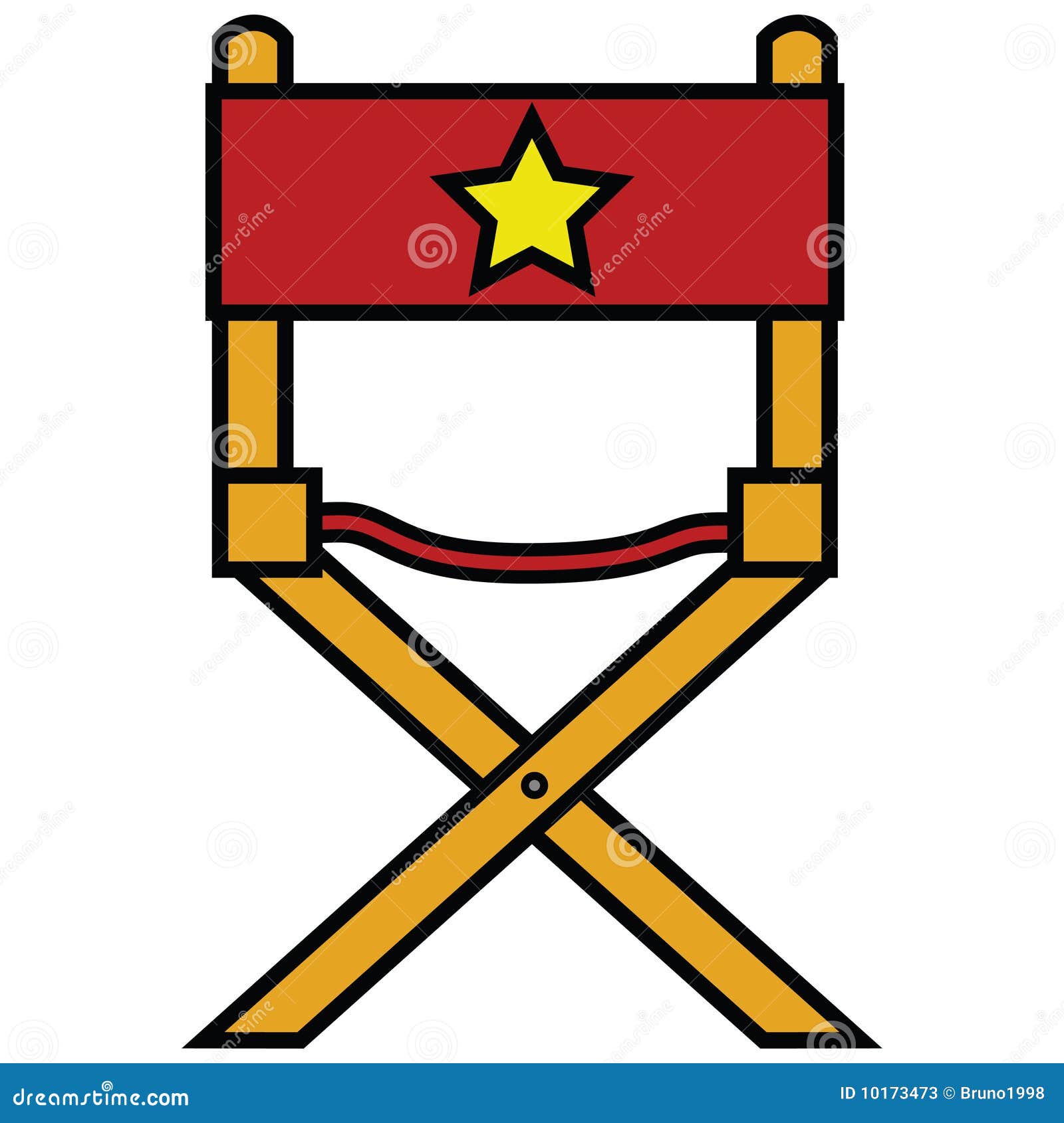 Director s chair stock vector. Illustration of movie - 10173473