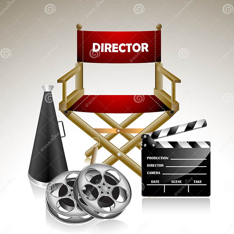 Director s Chair stock vector. Illustration of direction - 21004127
