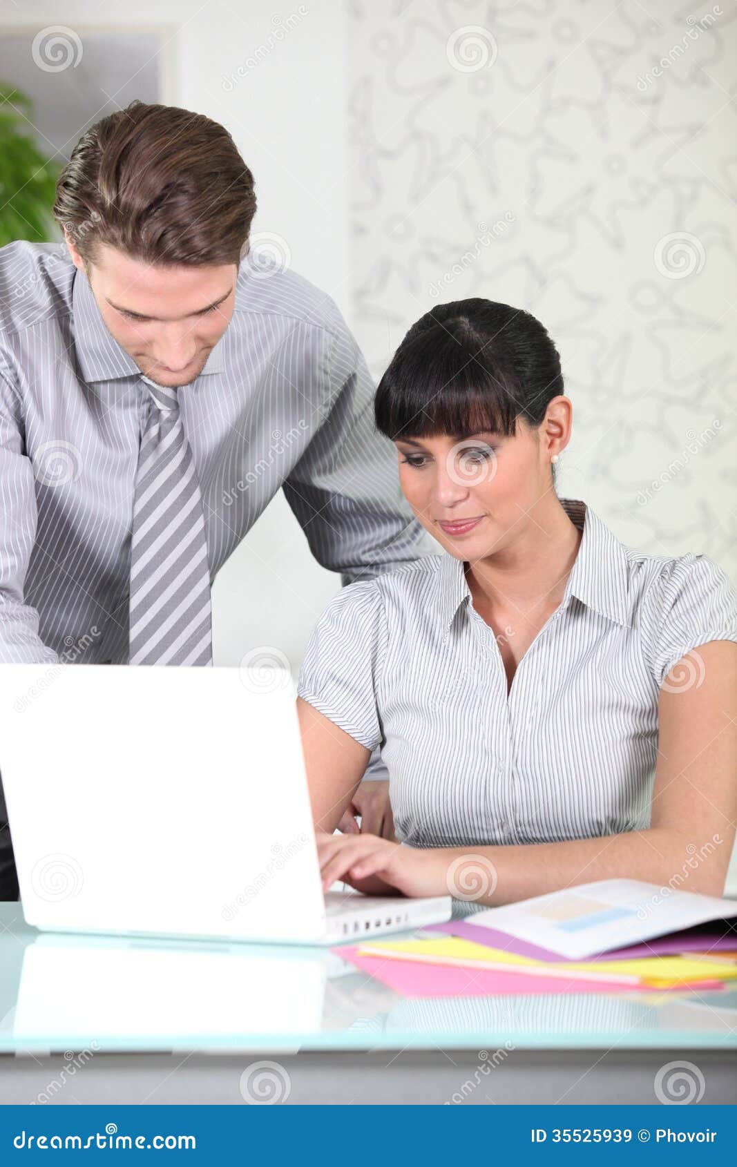 Director and Secretary stock image. Image of development - 35525939
