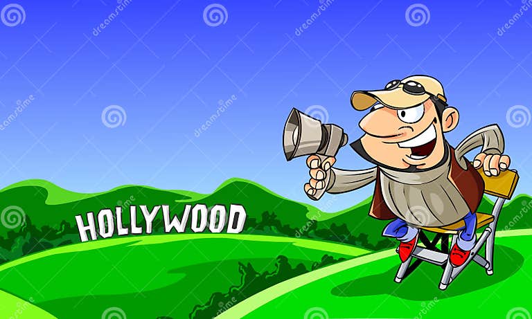 Director Shout in a Megaphone. Editorial Stock Image - Illustration of ...