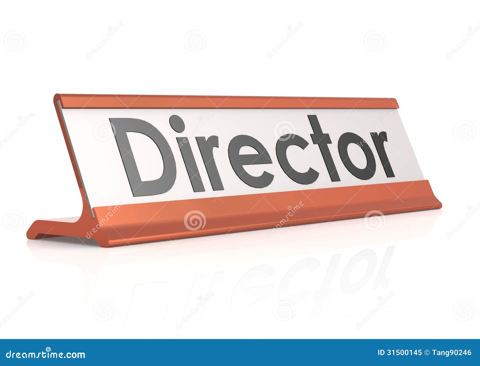 Director table tag stock illustration. Illustration of chief - 31500145