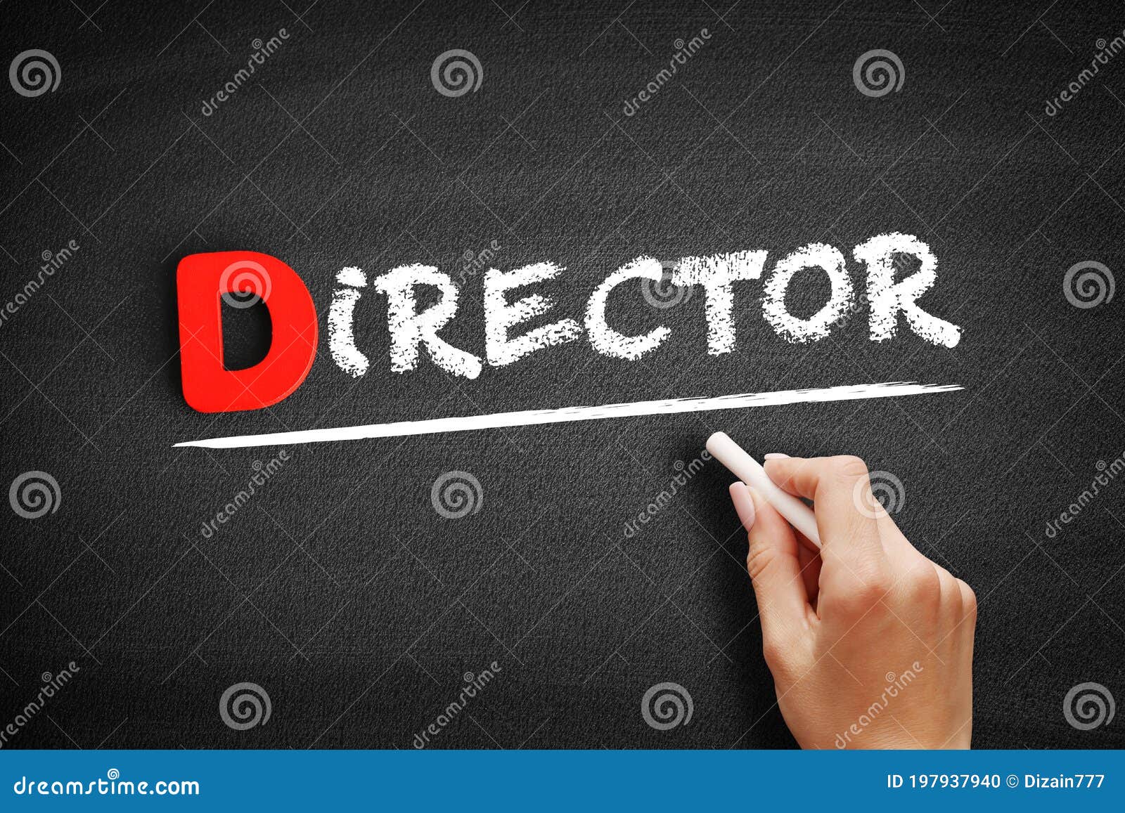 Director Text on Blackboard Stock Photo - Image of modern, business ...