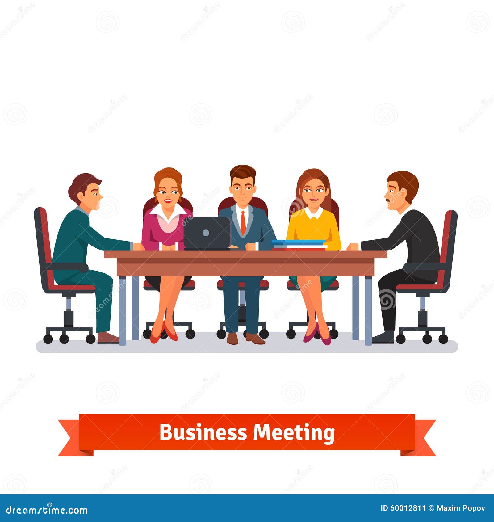 Directors Board Business Meeting. Brainstorming Cartoon Vector ... Directors Board Business Meeting. Brainstorming Cartoon Vector ...
