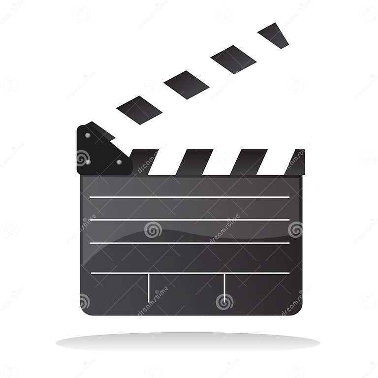Directors cut clap board stock vector. Illustration of close - 14067933