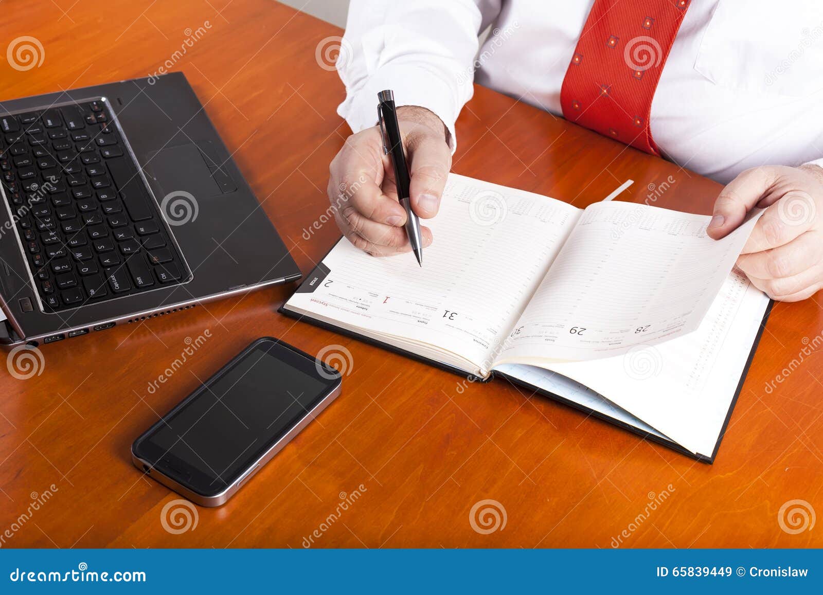 Directors Desk in the Office. Stock Image - Image of manager, calendar ...