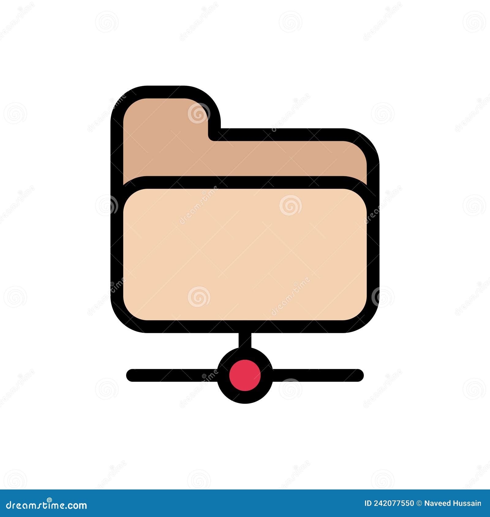Directory Vector Color Line Icon Stock Vector - Illustration of ...