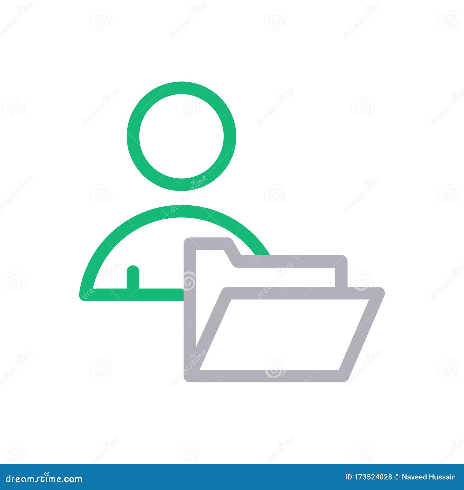 Directory Vector Color Line Icon Stock Vector - Illustration of ...