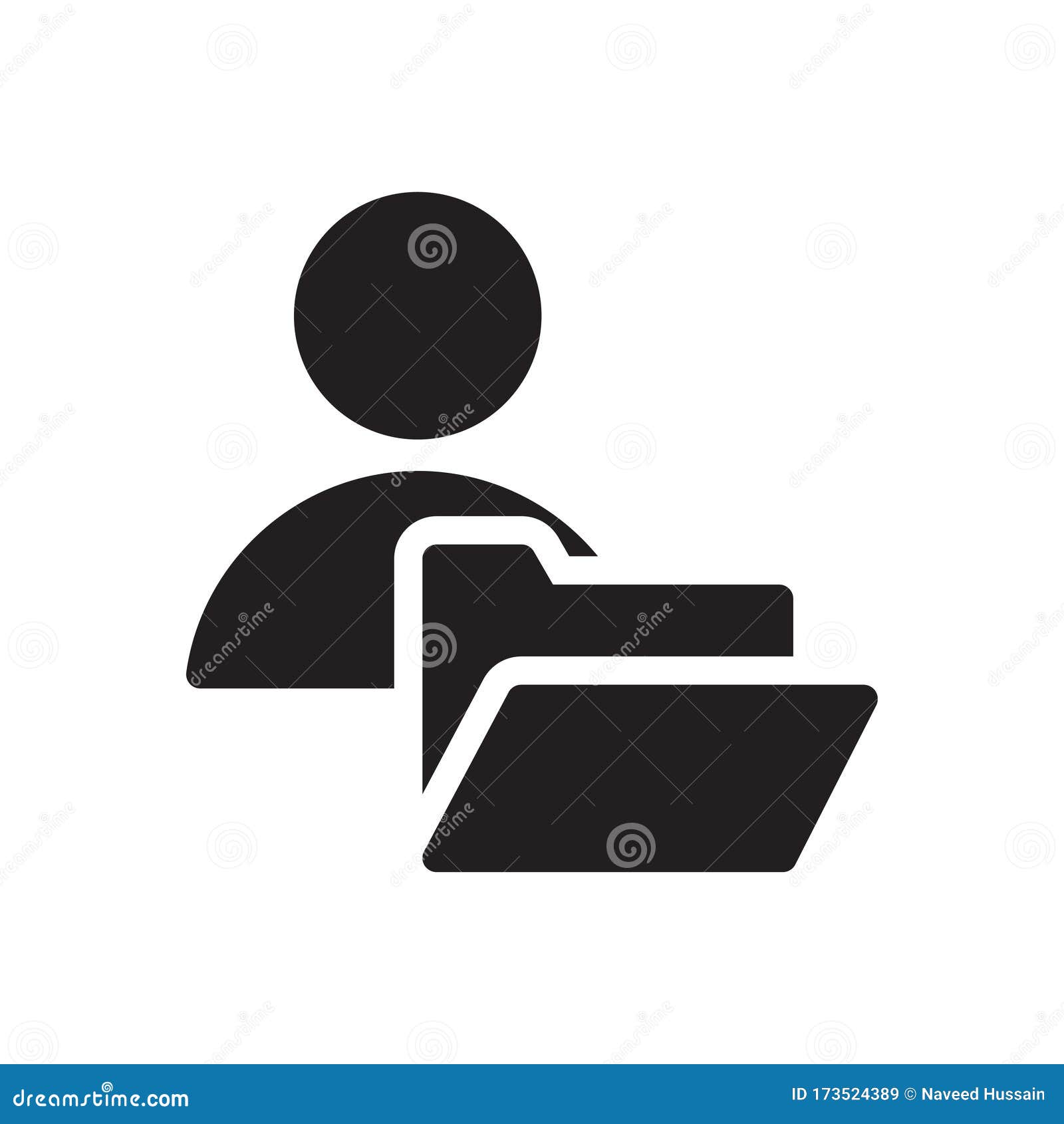 Directory Vector Glyph Flat Icon Stock Vector - Illustration of ...