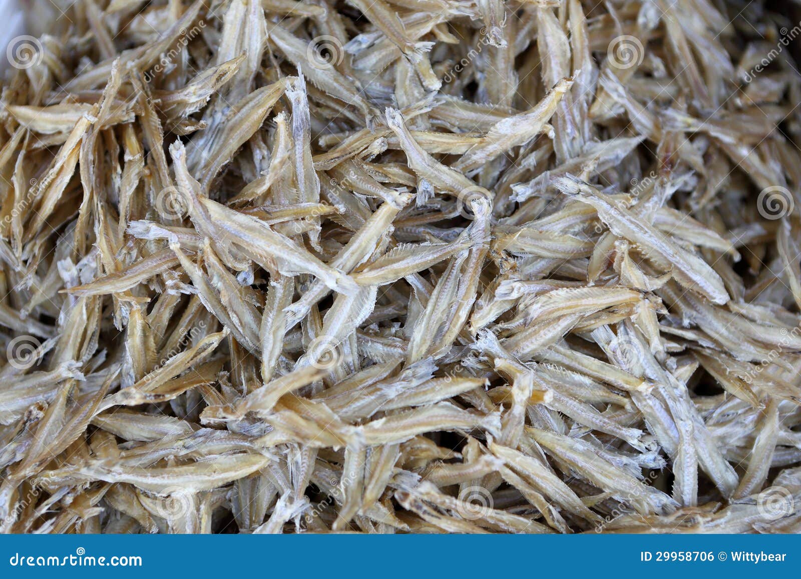 Dired Fish for Cooking in Market Stock Photo - Image of group, fresh ...