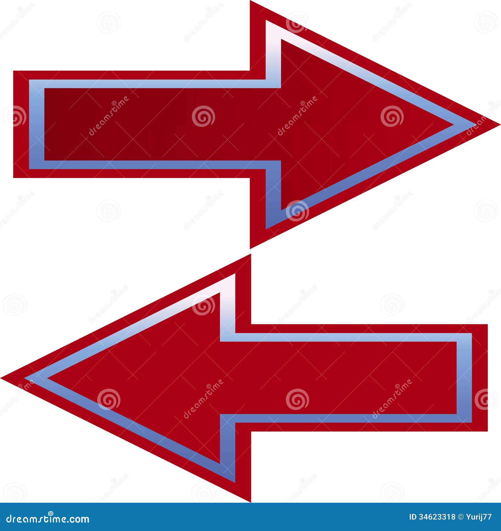 Direito Da Seta Esquerda Do Vetor Ilustração do Vetor - Ilustração de ...