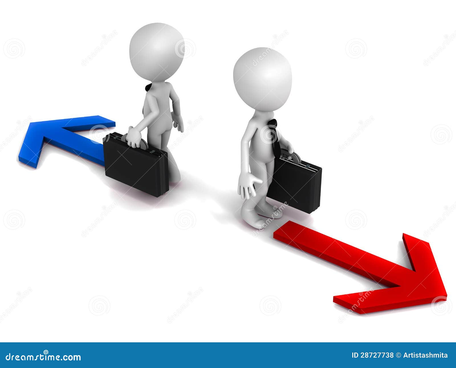 Direzioni Differenti Del Percorso Illustrazione di Stock ...