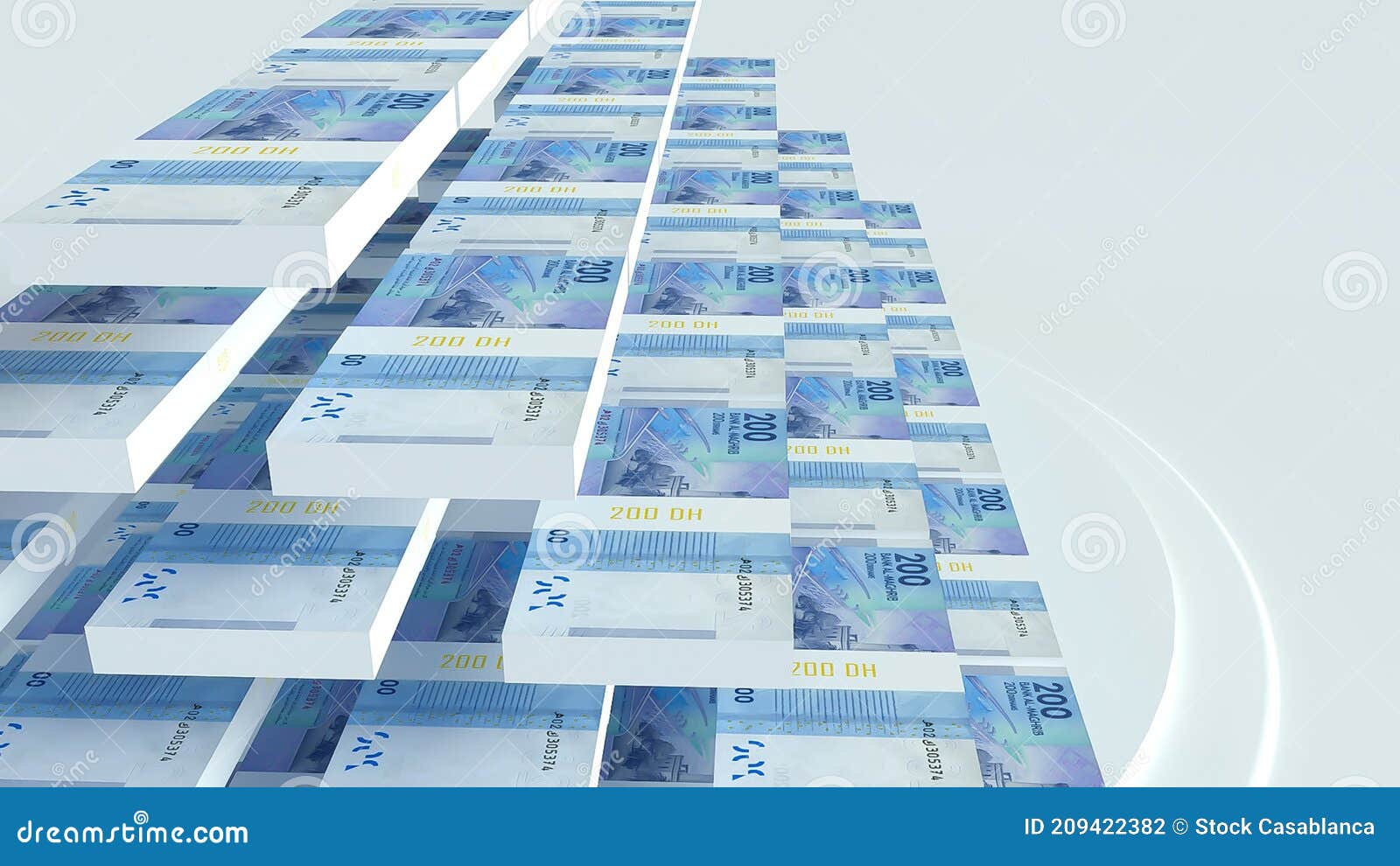 3d Stack Of UAE 500 Dirhams Currency Royalty-Free Stock Image ...