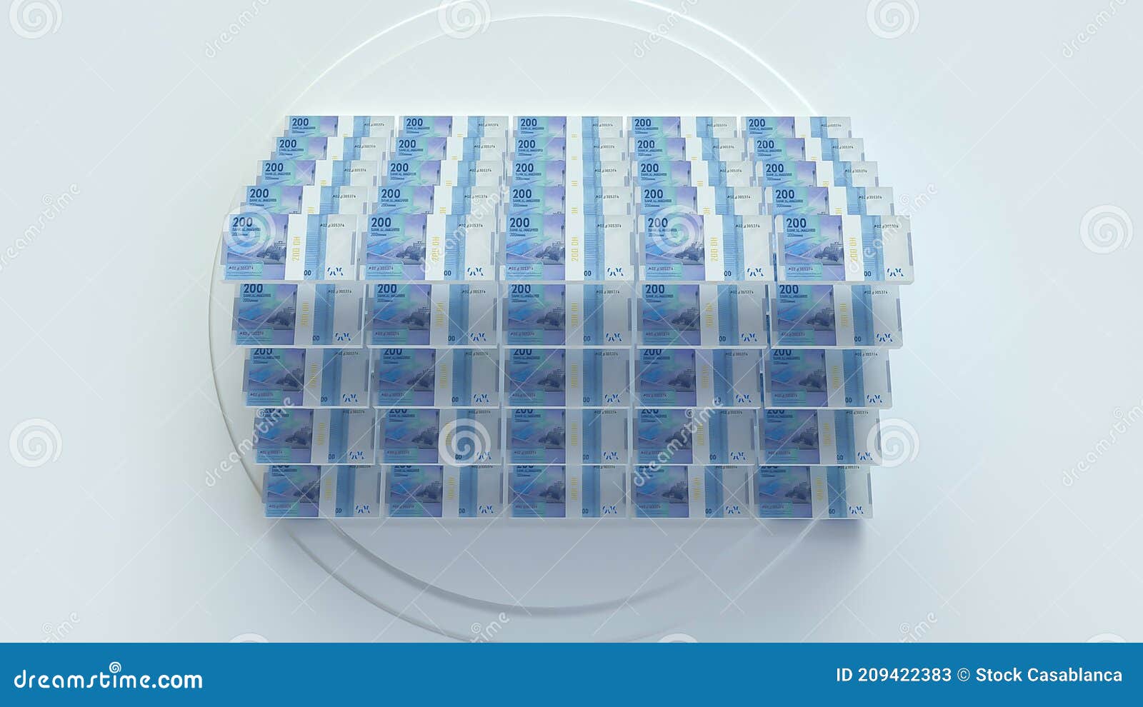 3d Stack Of UAE 500 Dirhams Currency Royalty-Free Stock Image ...