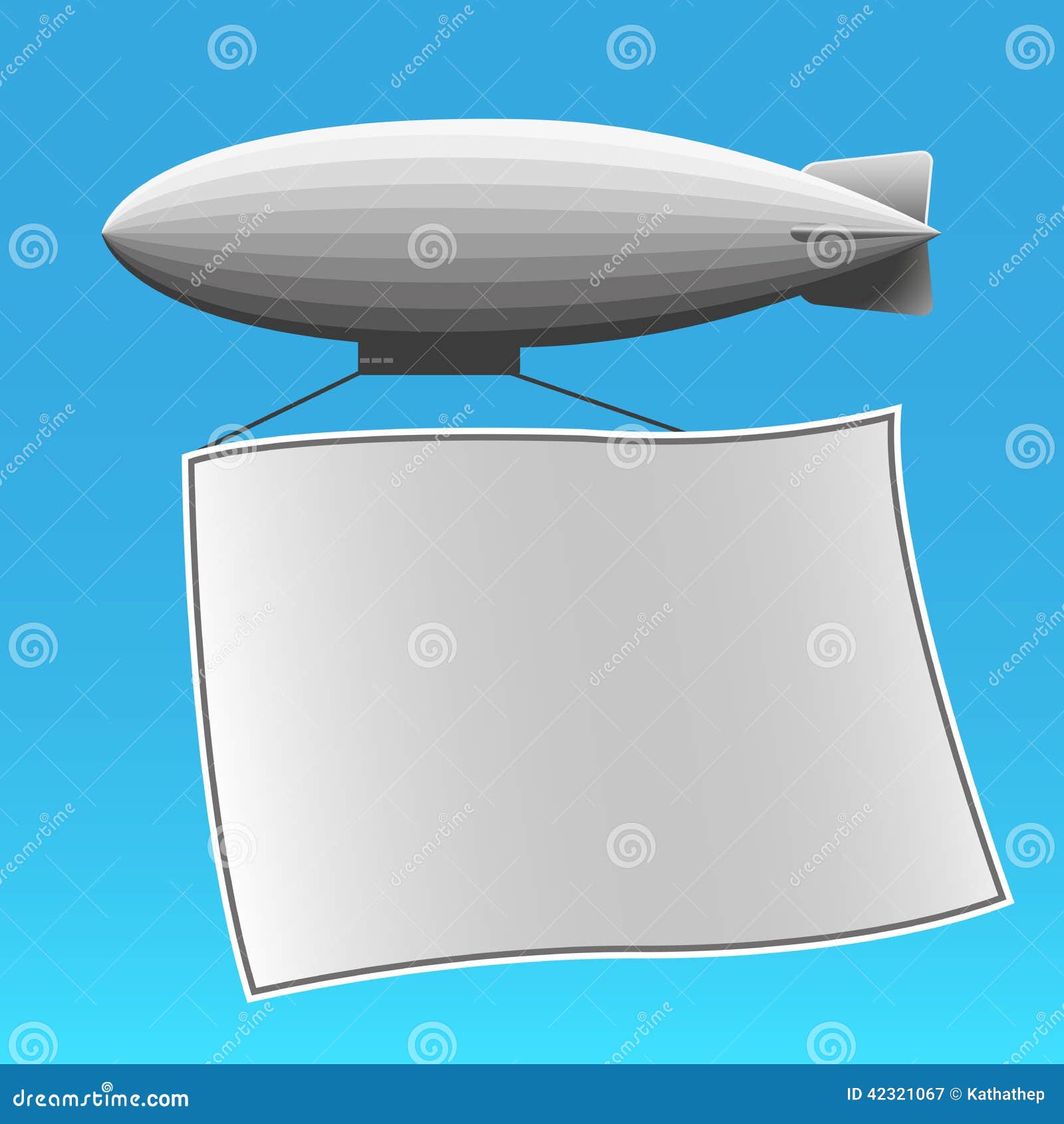 Dirigeable illustration de vecteur. Illustration du blanc - 42321067