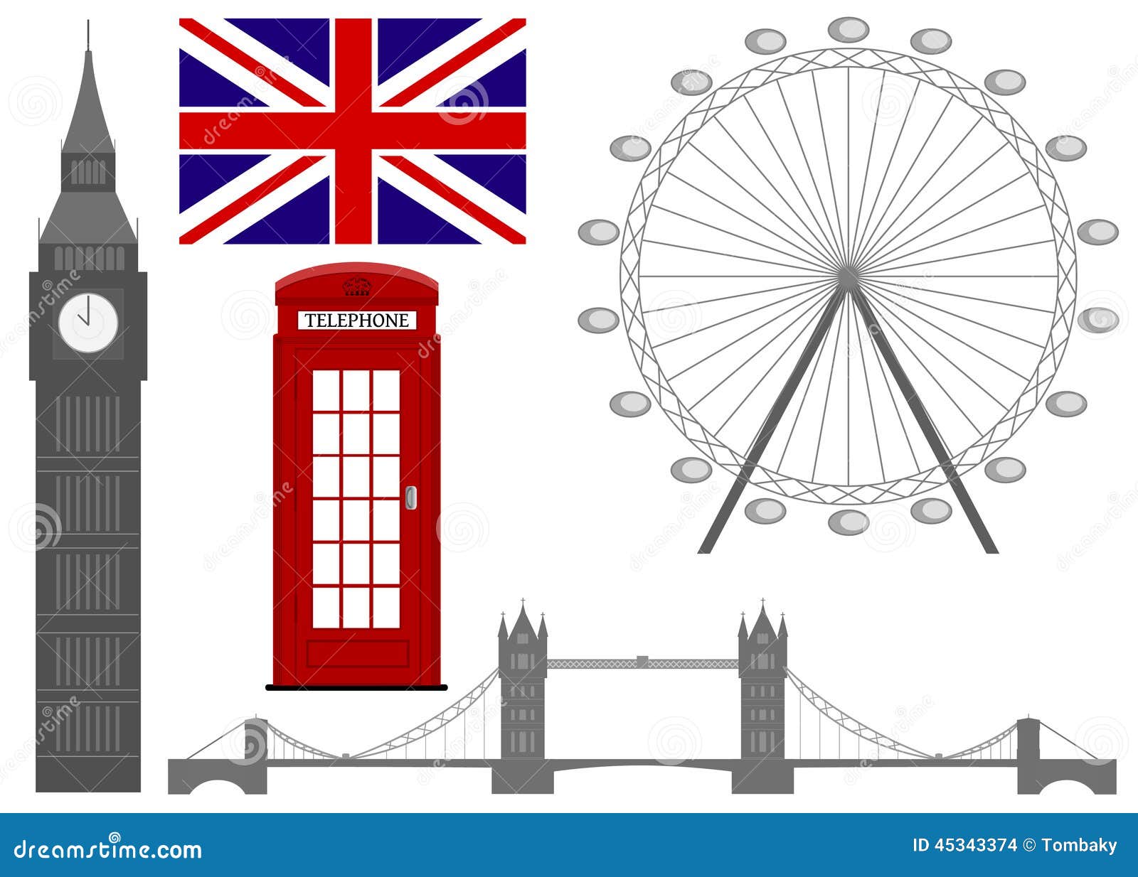 Dirigez L'illustration Du Symbole De Londres, Icônes Image stock ...