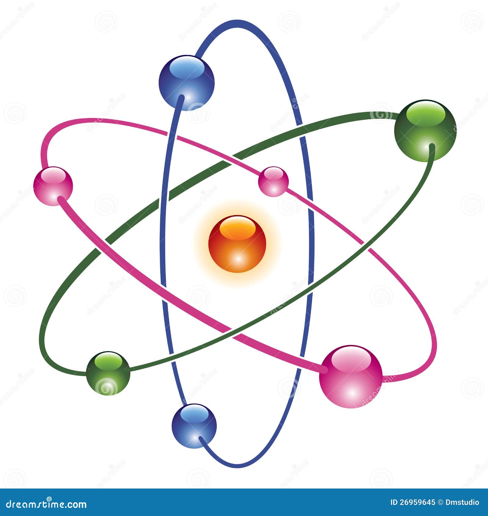 Dirigez Le Graphisme Abstrait D'atome Illustration de Vecteur ...