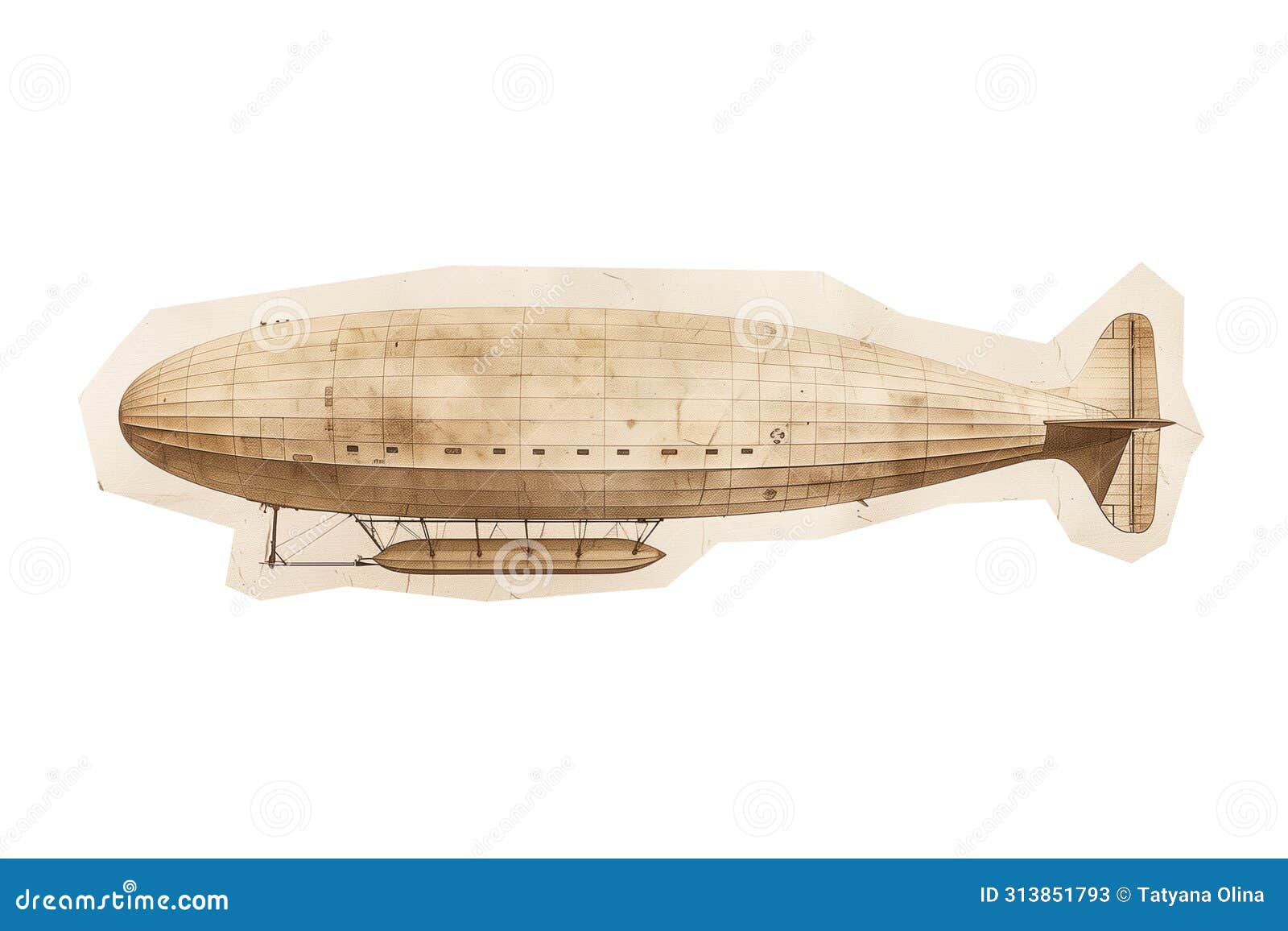 Dirigible Aka Airship Aka Blimp At Dusk, Sunset Stock Image | CartoonDealer.com #33992191