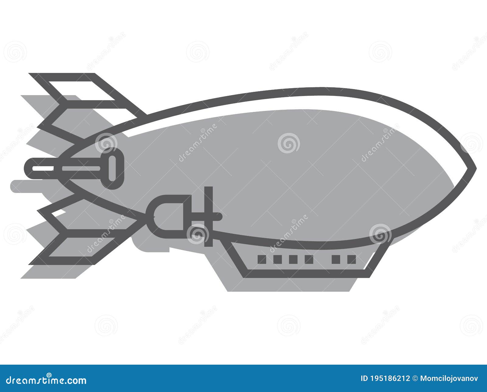 Cartoon Blimp Jigsaw Puzzle Game | CartoonDealer.com #41646457