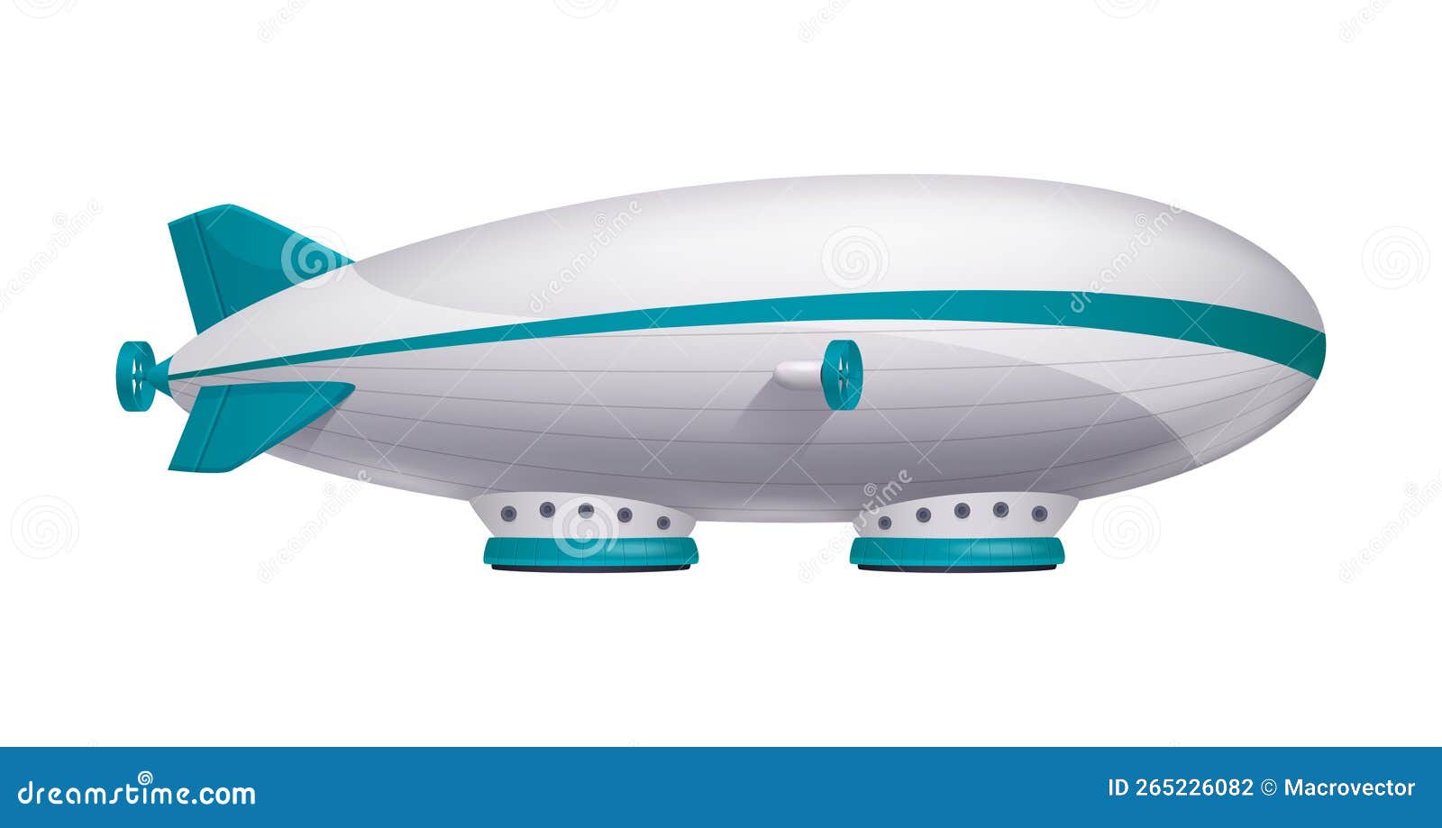 Dirigible Realistic Illustration | CartoonDealer.com #265226082