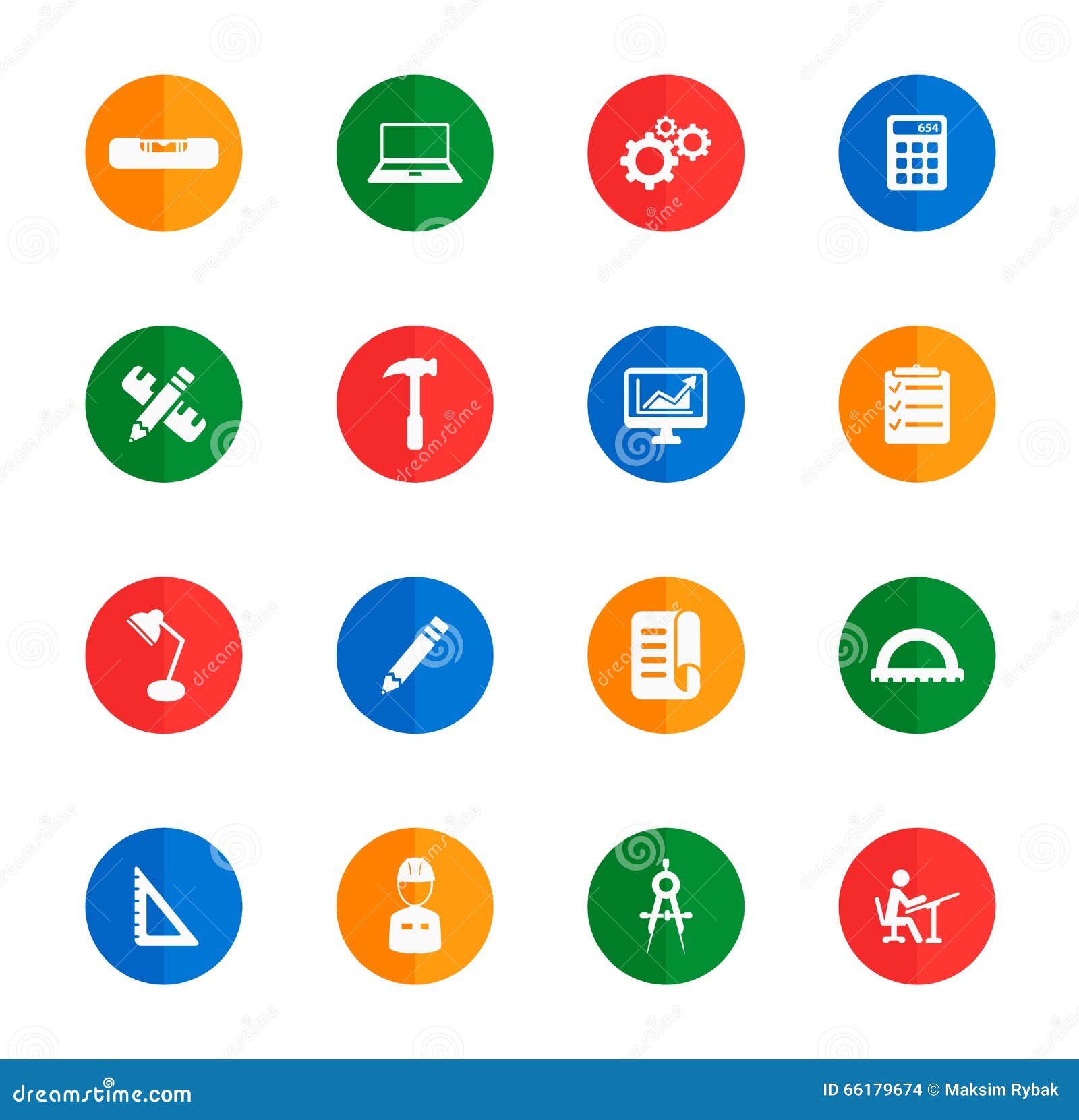 Dirigir simplemente iconos ilustración del vector. Ilustración de ...