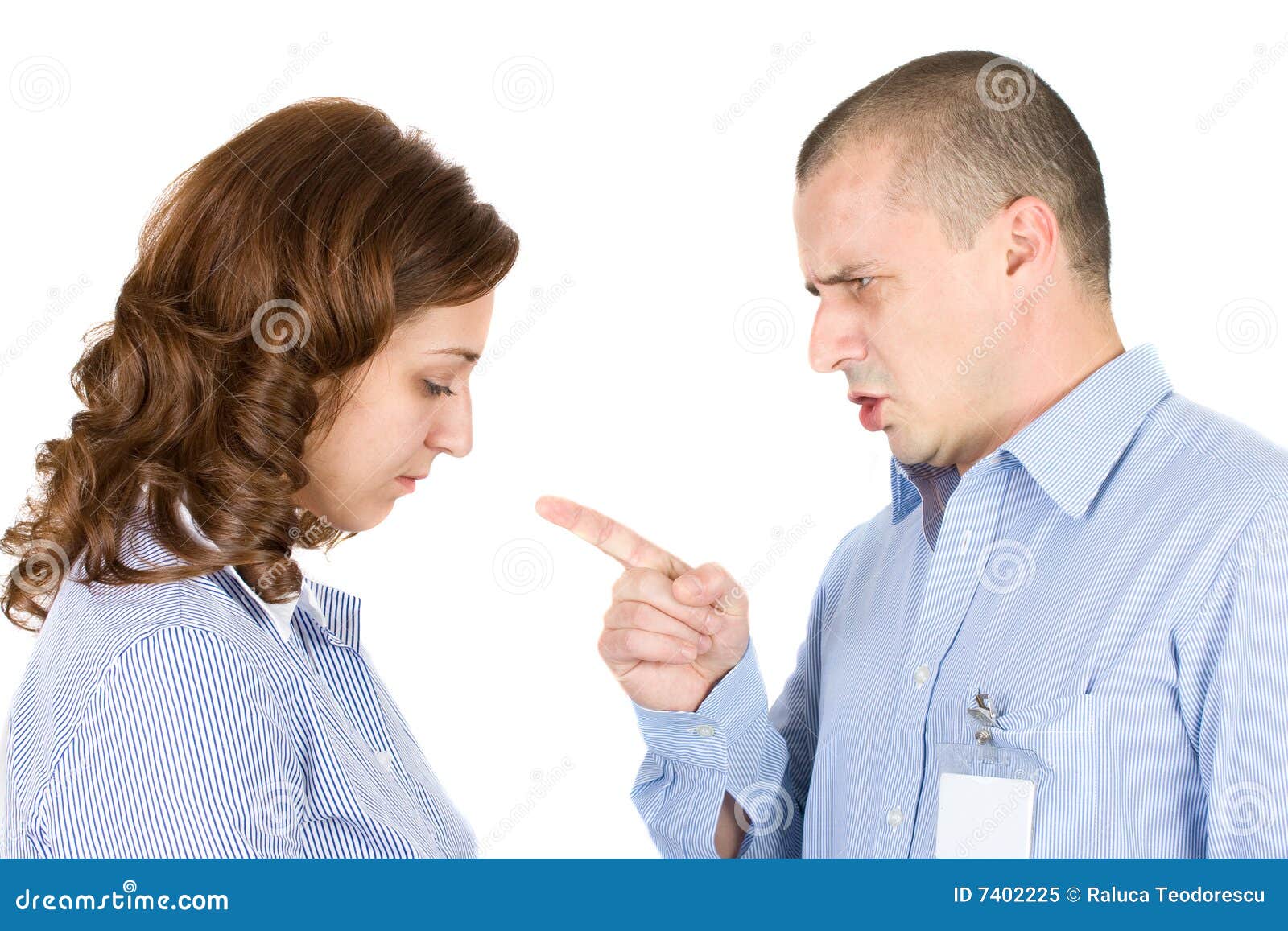 Dirija Culpar a Un Empleado Imagen de archivo - Imagen de discuta ...