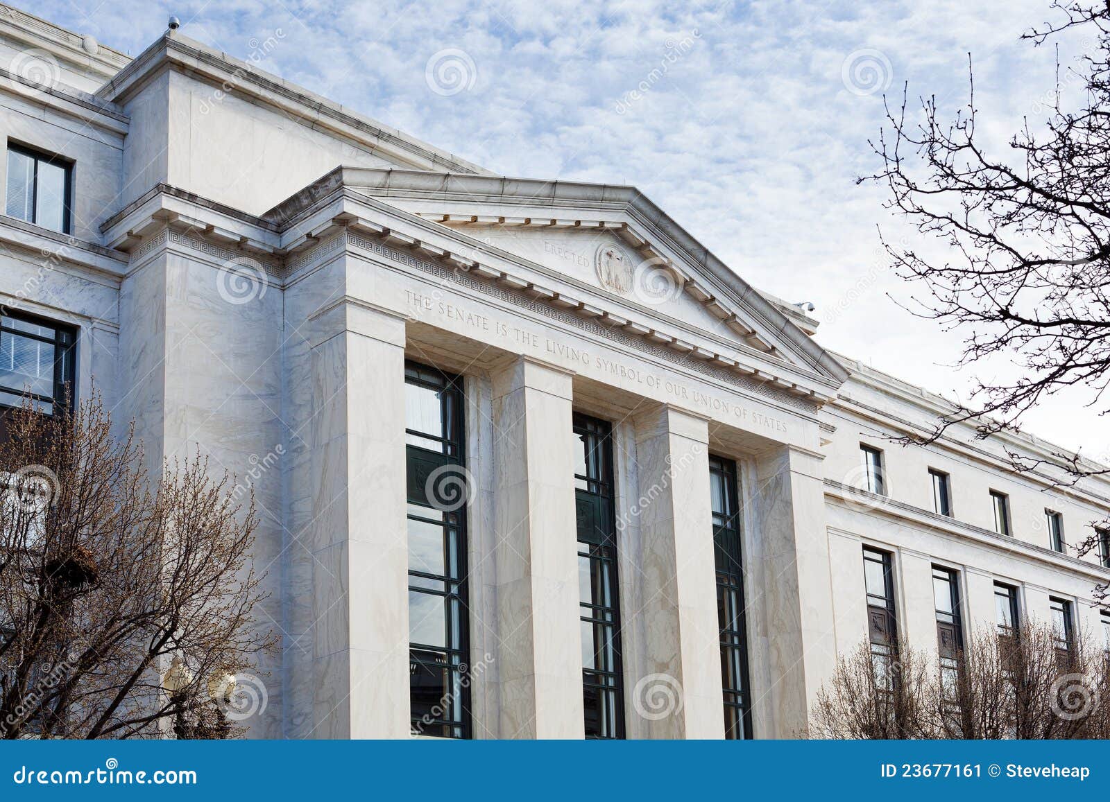 Dirksen Senate Office Building Facade Washington Stock Image - Image of ...